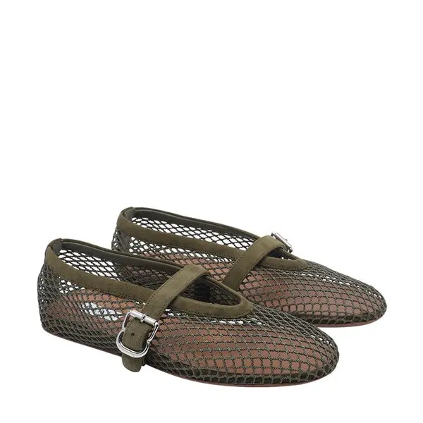 Alaïa Fishnet Flat Ballets