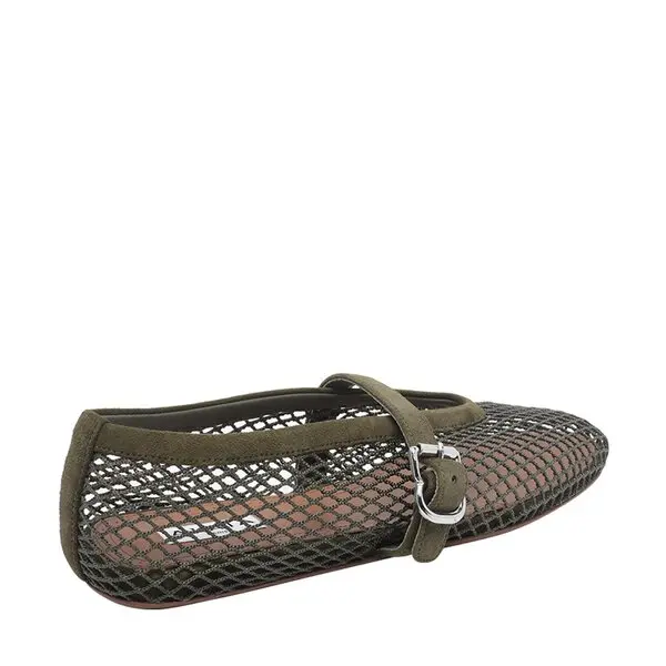 Alaïa Fishnet Flat Ballets