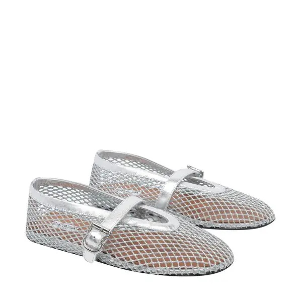 Alaïa Fishnet Flat Ballets