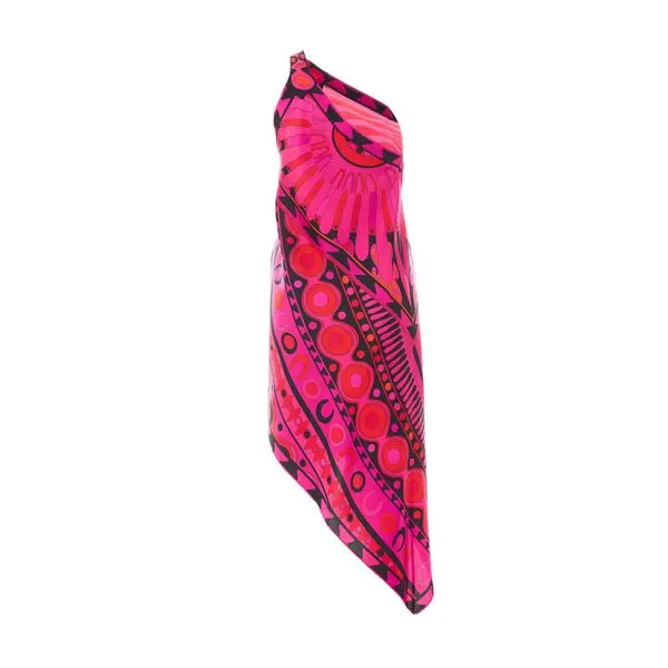 Emilio Pucci Graphic Print Halter Neck Sleeveless Dress