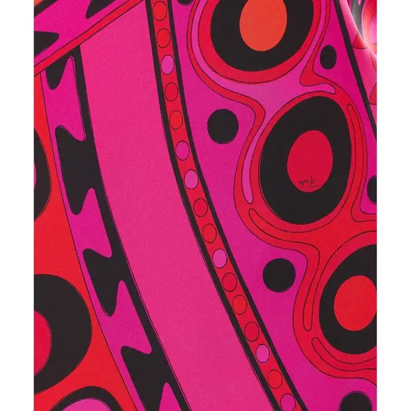 Emilio Pucci Graphic Print Halter Neck Sleeveless Dress