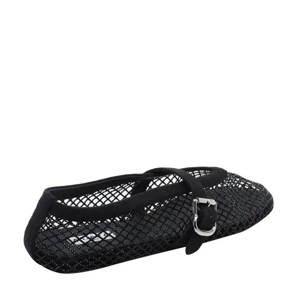 Alaïa Strass Fishnet Flat Ballets