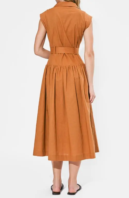 Adelyn Rae Kennedy Belted Midi Shirtdress