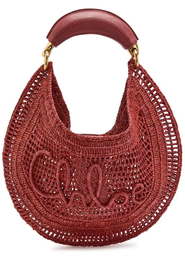 Chloé Raffia Shoulder Bag - Red