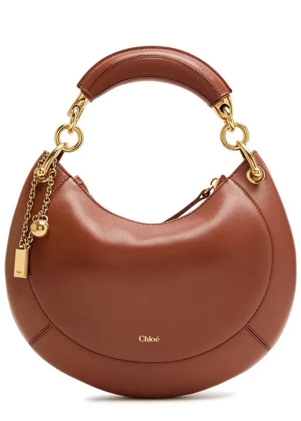 Chloé Banana Leather Shoulder Bag - Orange