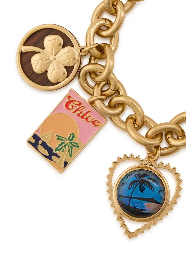Chloé Postcards Charm Chain Bracelet
