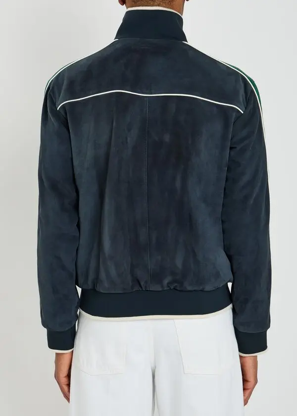 Casablanca Panelled Suede Track Jacket