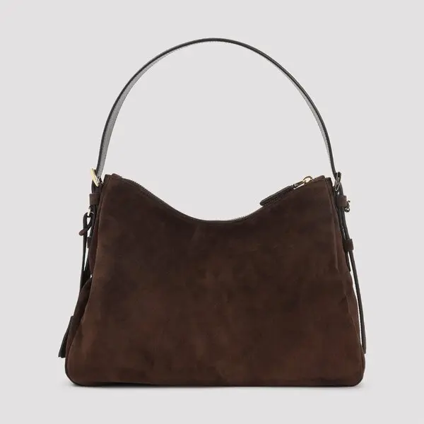Prada Suede Shoulder Bag - Brown
