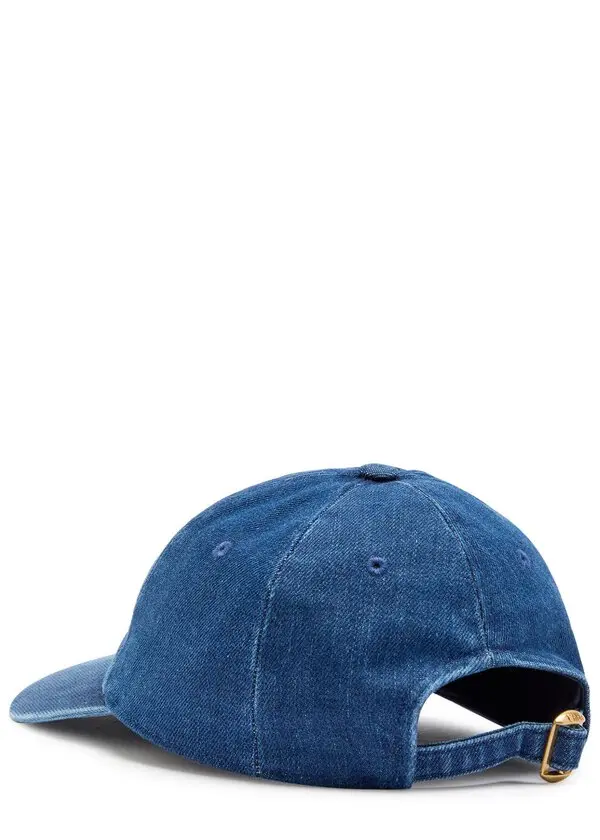 Chloé Baseball Cap With Banana Appliqu - Denim