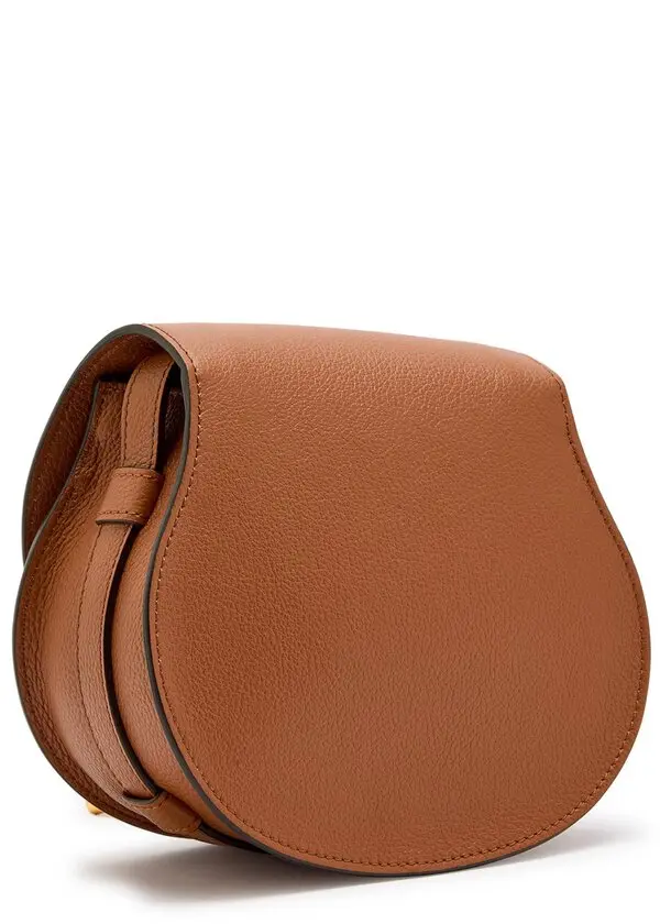 Chloé Marcie Small Grained Leather Saddle Bag