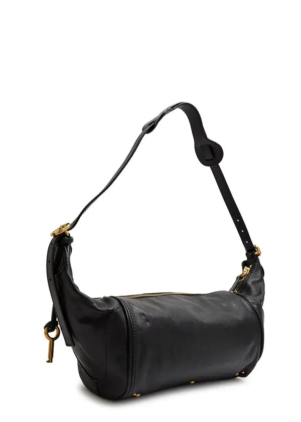 Chloé Paddington East-west Grained Leather Shoulder Bag - Black