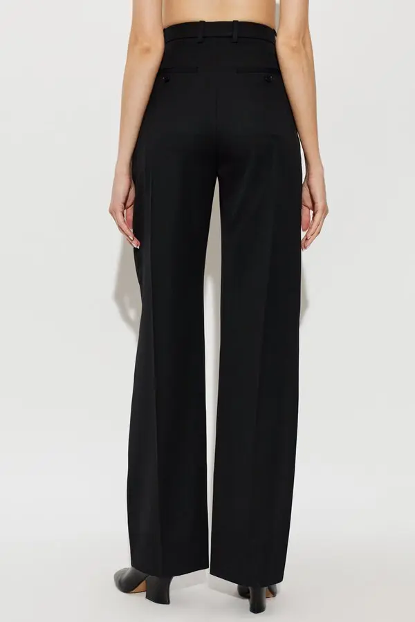 Alexander McQueen Wool Pleated Trousers