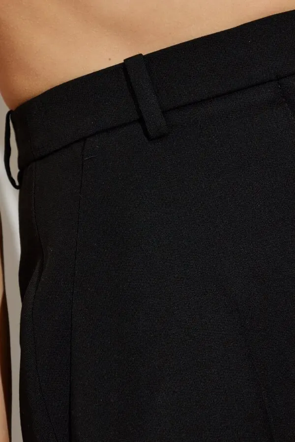 Alexander McQueen Wool Pleated Trousers