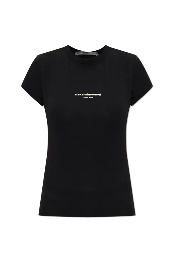 Alexander Wang T-shirt With Logo - Black