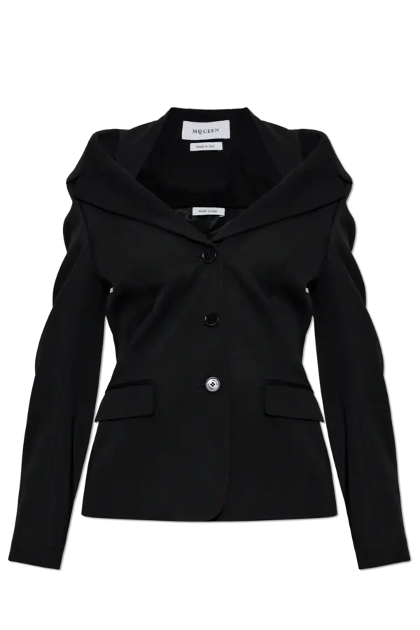Alexander McQueen Wool Blazer - Black