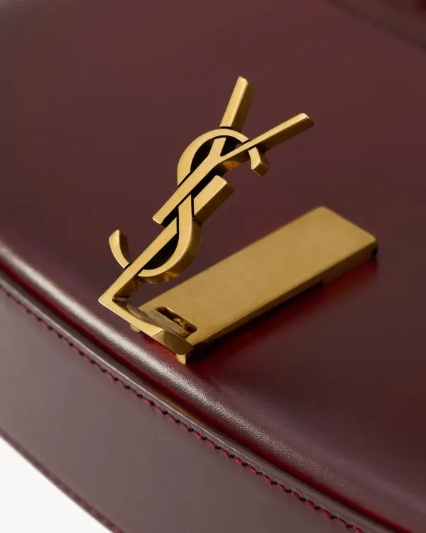 Saint Laurent Mini Voltaire In Box In Bordeaux