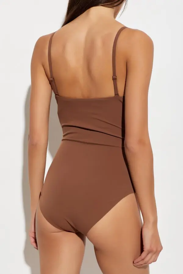 Christopher Esber Arced Ruched' One-piece Swimsuit