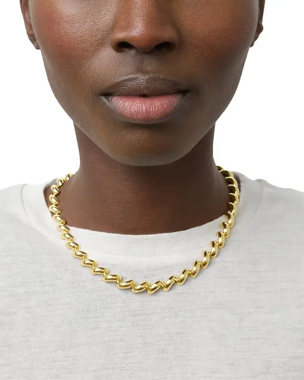 Lié Studio Edith Sculptural Collar Necklace, 16 - Gold
