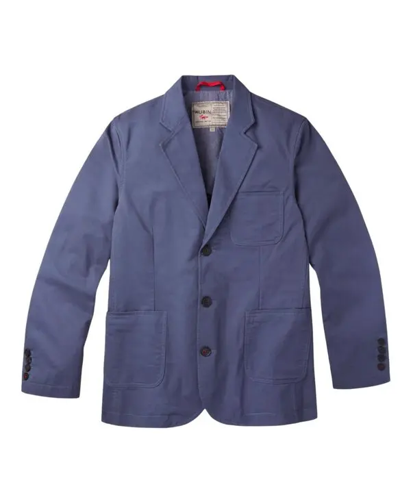 AUBIN Mareham Patch Pocket Blazer - Washed Blue