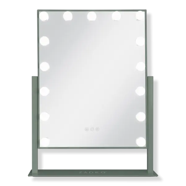 ZADRO Hollywood Led Vertical Vanity Makeup Mirror - Dark Green