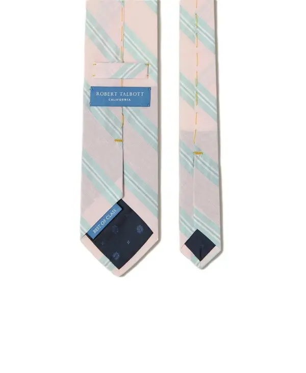 Robert Talbott Silk Linen Stripe Necktie