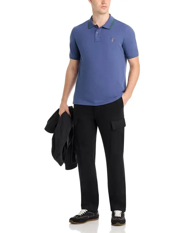 Paul Smith Regular Fit Logo Polo Shirt - Indigo