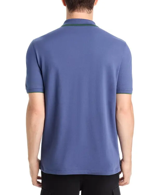 Paul Smith Regular Fit Logo Polo Shirt - Indigo