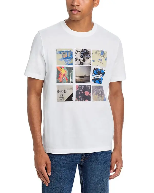 Paul Smith Floral Landscape Graphic T-shirt - White