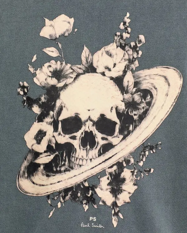 Paul Smith Floral Skull Graphic Sweatshirt