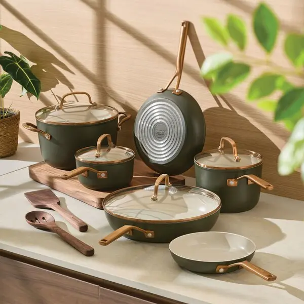 KITCHENAID Hard Anodized Ceramic Induction 12 Piece Cookware Set