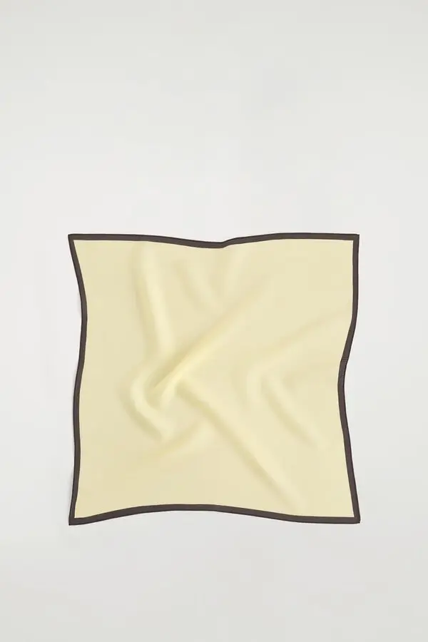 Cos Silk-organza Scarf - Brown