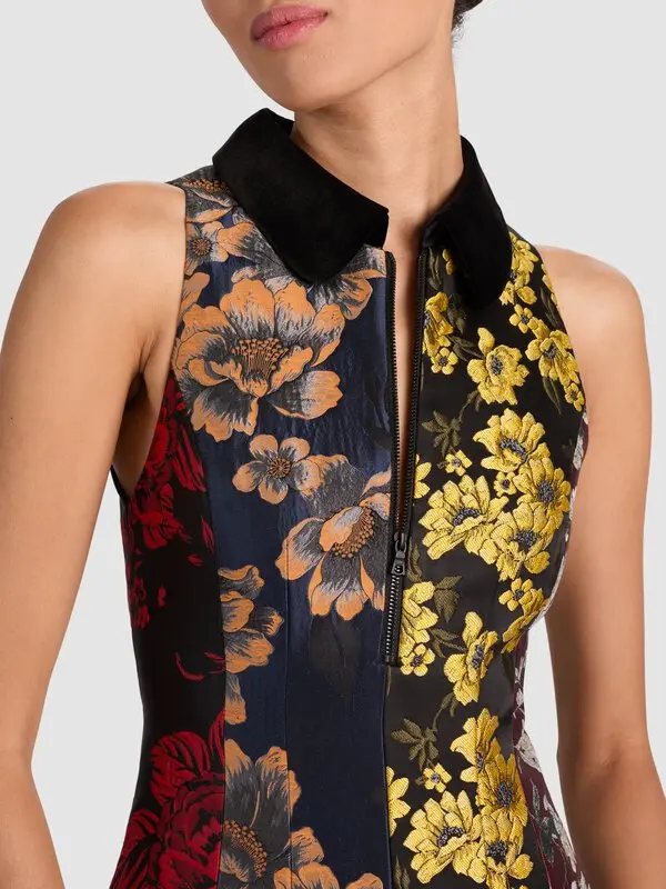 Alice + Olivia Velia Collared Mini Dress