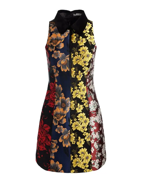 Alice + Olivia Velia Collared Mini Dress
