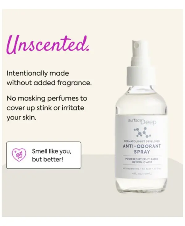 SURFACE DEEP Mini Deodorant Anti-odorant Full Body Spray