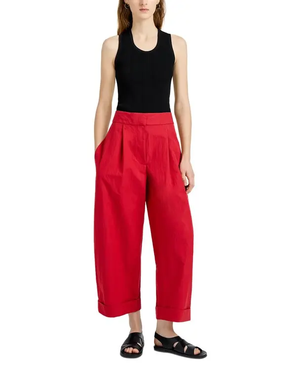 Proenza Schouler White Label Talla Pleated Pants - Brick