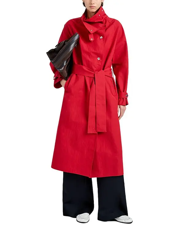 Proenza Schouler White Label Corey Trench Coat - Brick