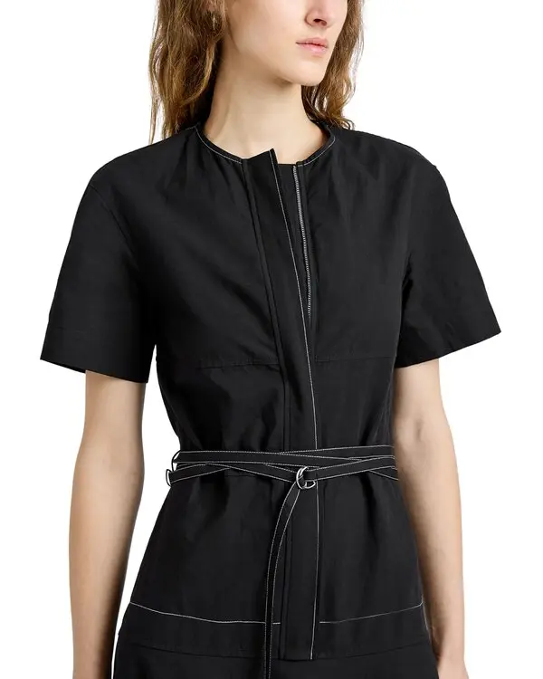 Proenza Schouler White Label Elizabeth Belted Dress