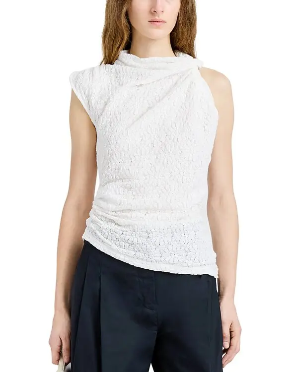 Proenza Schouler White Label Circe Lace Top - Alabaster