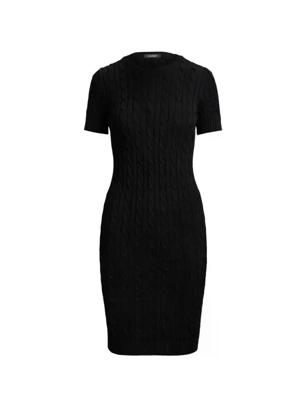 Ralph Lauren Cable-knit Short-sleeve Sweater Dress