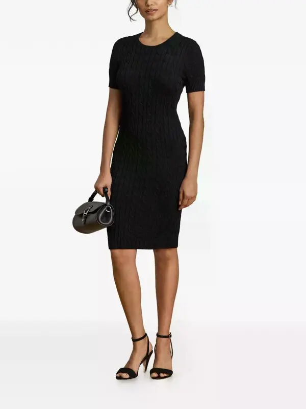 Ralph Lauren Cable-knit Short-sleeve Sweater Dress