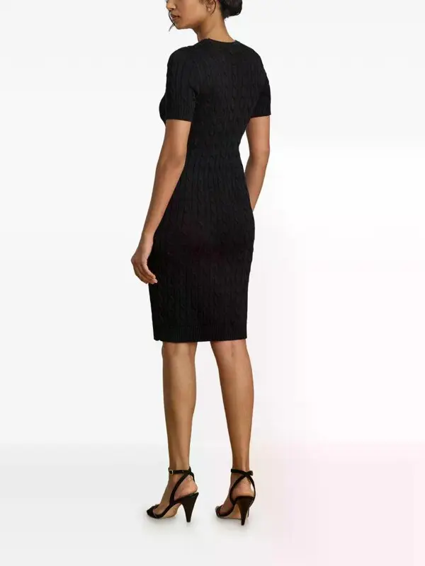Ralph Lauren Cable-knit Short-sleeve Sweater Dress