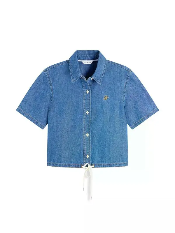 Tommy Hilfiger Short Sleeve Shirt With Drawstring Hem