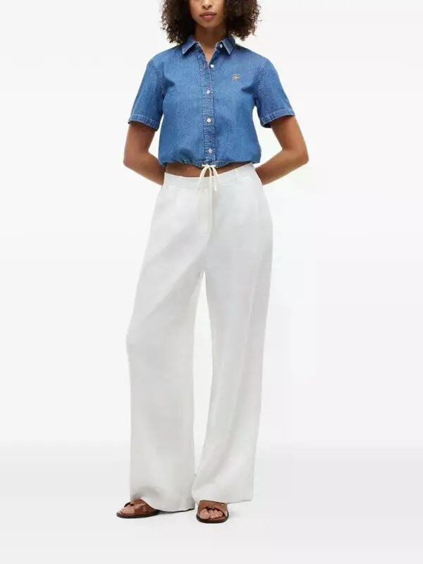 Tommy Hilfiger Short Sleeve Shirt With Drawstring Hem