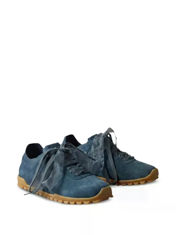 Calvin Klein Suede Ribbon-lace Sneakers
