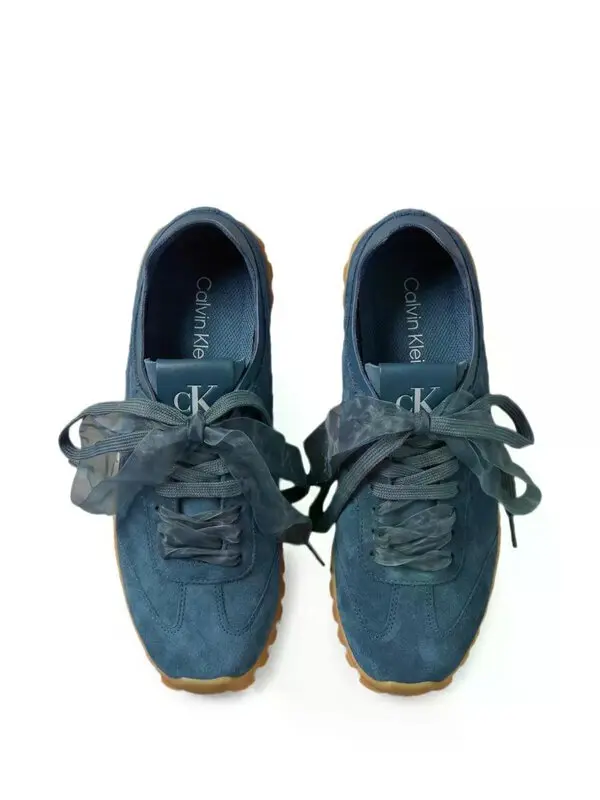 Calvin Klein Suede Ribbon-lace Sneakers