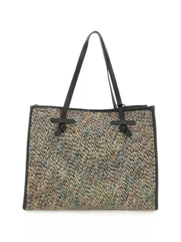 MARCELLA CLUB Bouclé-effect Tote Bag - Neutrals
