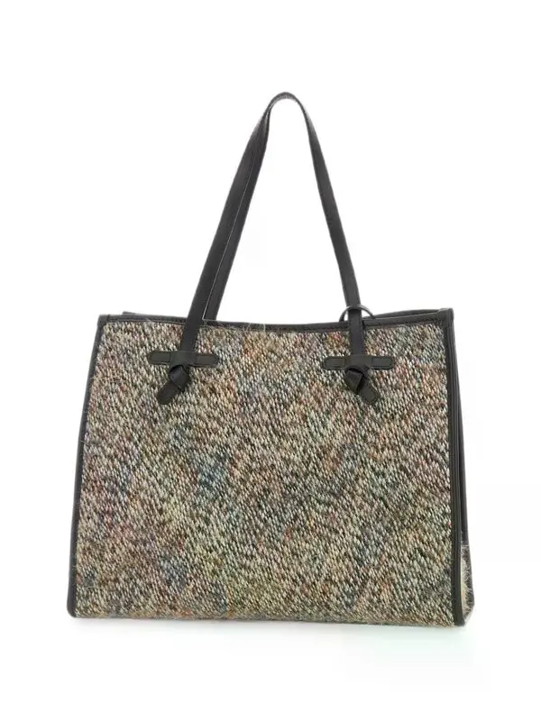 MARCELLA CLUB Bouclé-effect Tote Bag - Neutrals