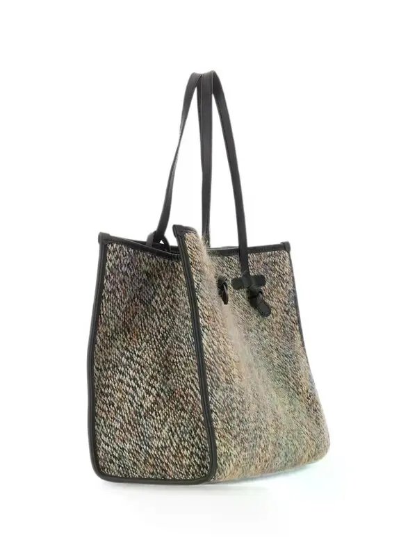MARCELLA CLUB Bouclé-effect Tote Bag - Neutrals