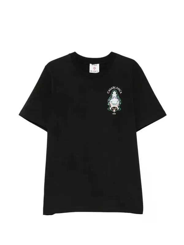 Casablanca Graphic-print T-shirt - Black
