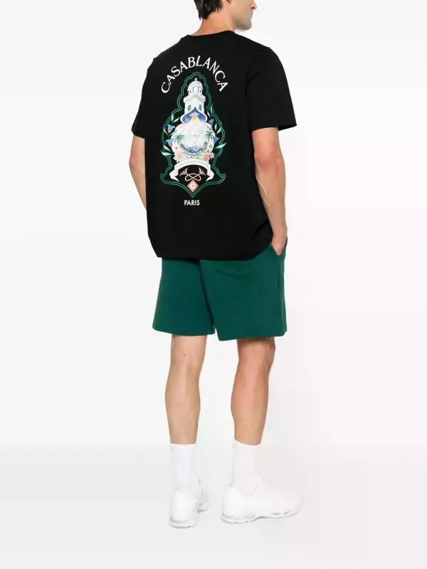 Casablanca Graphic-print T-shirt - Black